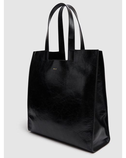 Bally Easy Leather Tote Bag in Black | Lyst