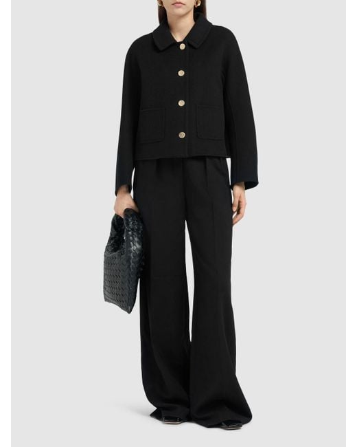 Max Mara Sogno Wool Short Jacket in Blue | Lyst