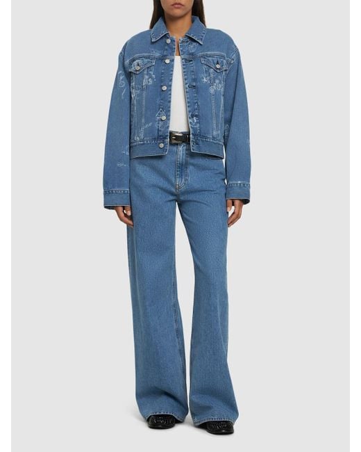 Carhartt Maitland Stamp Denim Jacket in Blue | Lyst