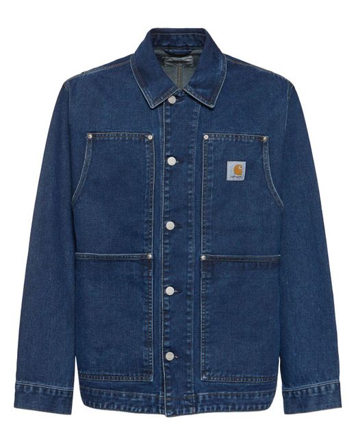 Carhartt Og Double Front Denim Jacket in Blue for Men | Lyst