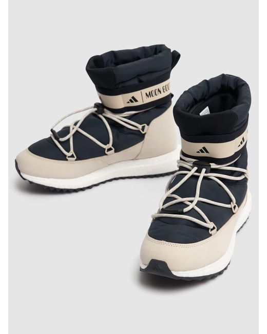 adidas Originals Moonboost High Boots in Black | Lyst