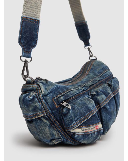 DIESEL Re-edition Travel 3000 Denim Bag in Blue for Men | Lyst