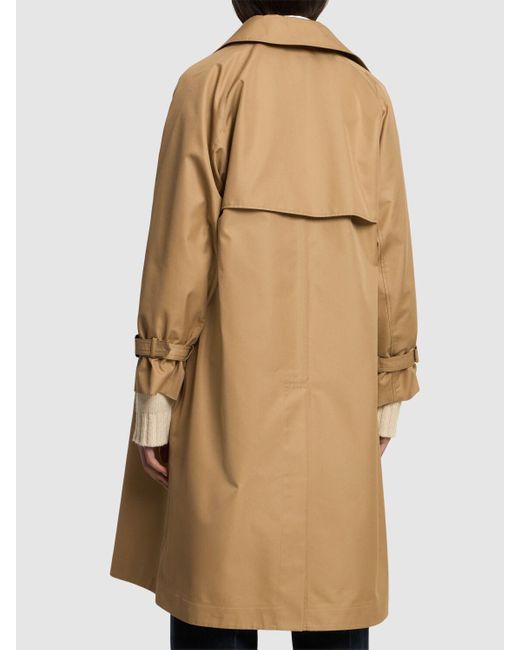 Weekend by Maxmara Canasta Reversible Gabardine Trench Coat in Natural | Lyst