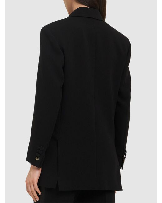 Max Mara Gabarra Cady Tuxedo Jacket in Black | Lyst