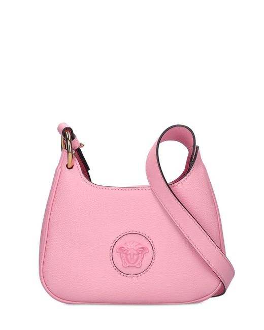 Versace Medusa Leather Shoulder Bag in Pink | Lyst
