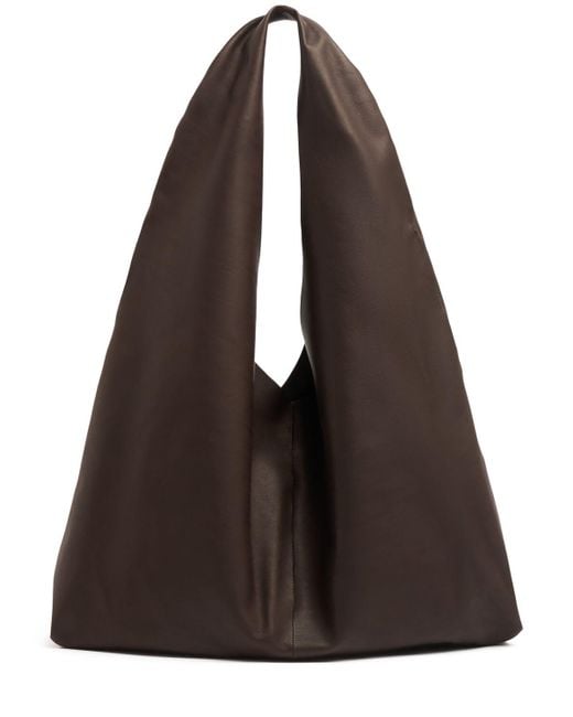 The Row New Bindle Soft Leather Bag in Brown | Lyst