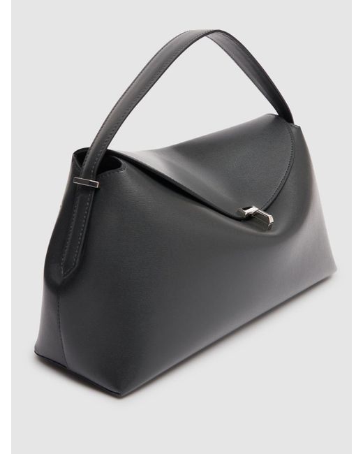 TOTEME T-Lock Smooth Leather Top Handle Bag Unique in Black | Lyst