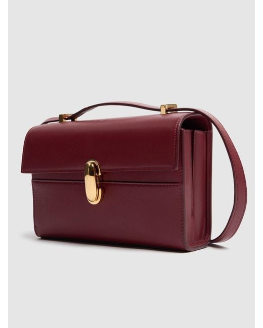 SAVETTE The Symmetry 19 Leather Shoulder Bag in Purple | Lyst