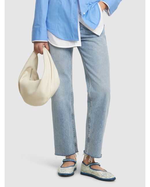 Vibi Venezia 10Mm Mary Jane Messina Cotton Slippers in Blue | Lyst