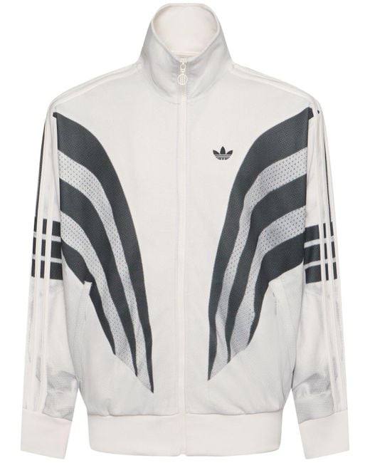 adidas Originals Premium Q3 Print Track Top in Gray for Men | Lyst