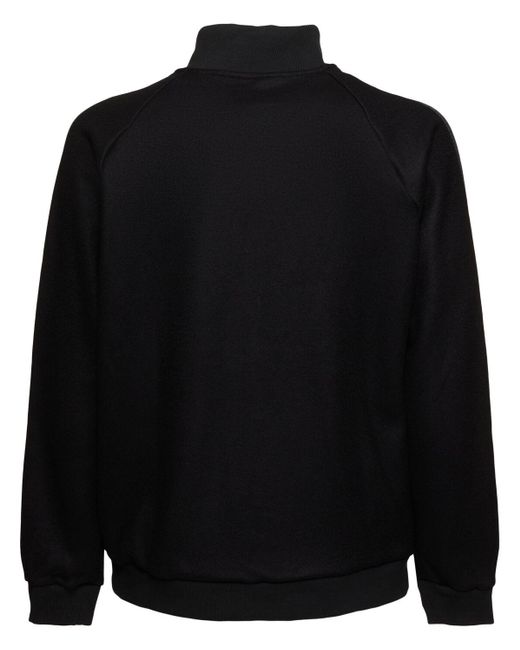 adidas Originals Wool Blend Track Jacket in Black for Men | Lyst
