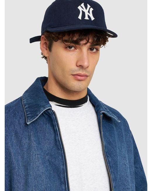 KTZ Retro Crown 9fifty New York Yankees Cap in Blue for Men | Lyst