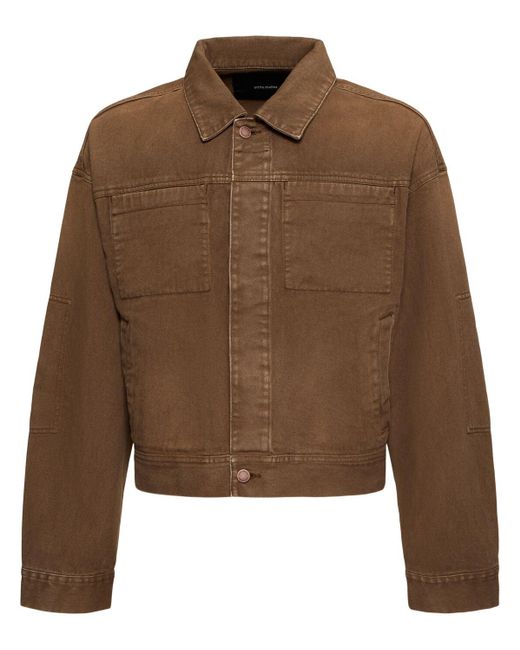 Entire studios Gem Boxy Fit Denim Jacket in Brown for Men | Lyst
