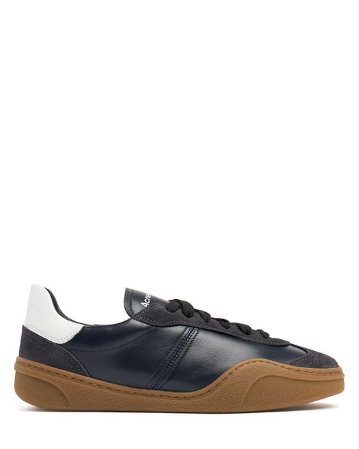 Acne Studios Bars W Leather Sneakers in Blue | Lyst