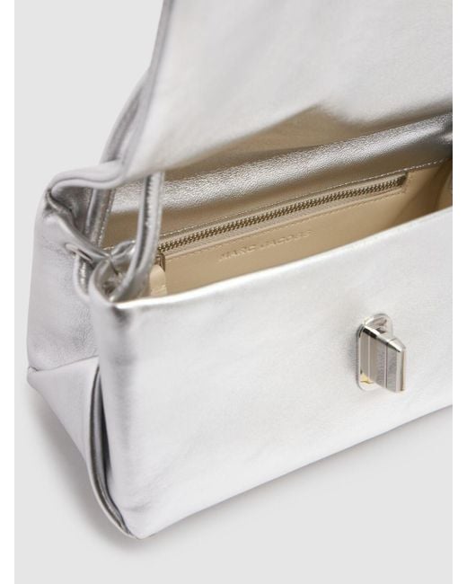 Marc Jacobs The Mini Dual Leather Shoulder Bag in White | Lyst