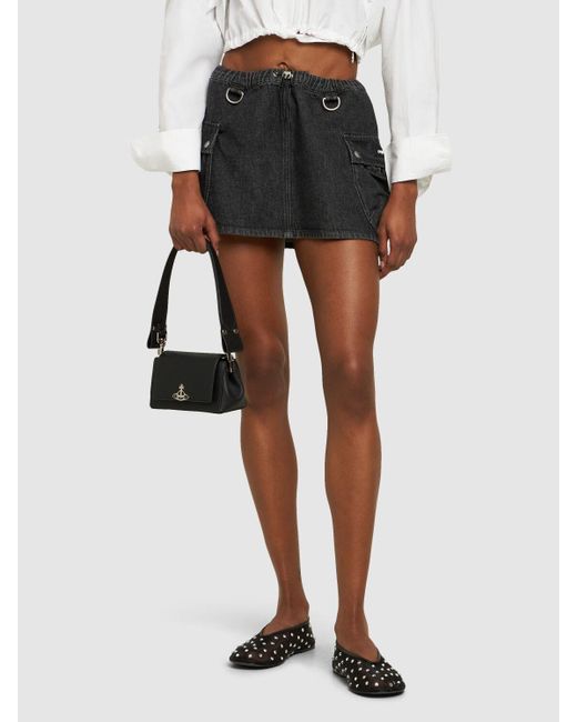 Vivienne Westwood Small Hazel Faux Leather Shoulder Bag in Black | Lyst