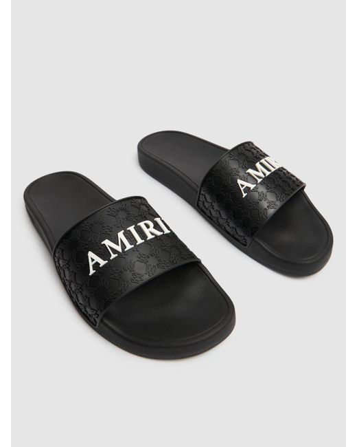 Amiri Ma Quad Pool Slides in Black for Men | Lyst