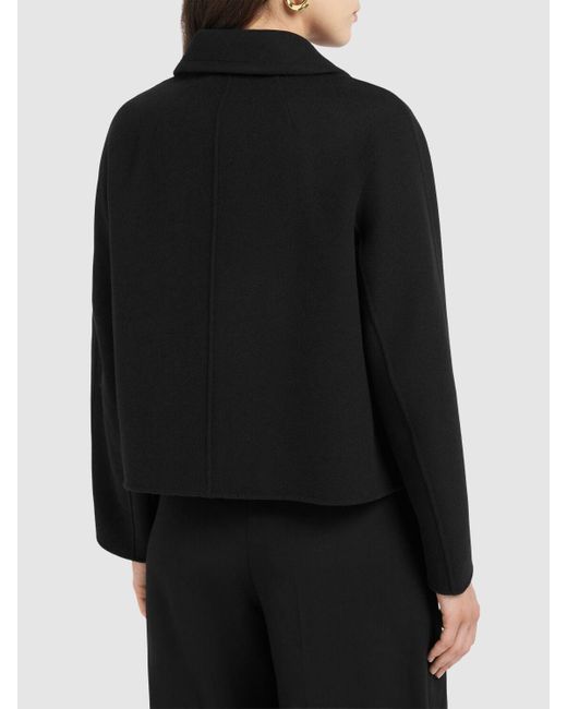 Max Mara Sogno Wool Short Jacket in Blue | Lyst