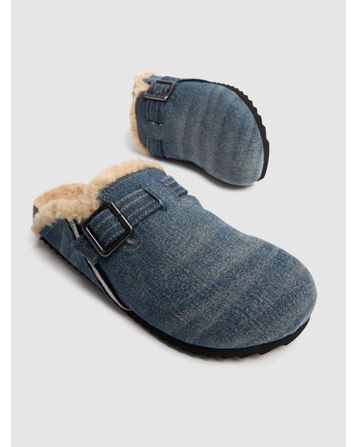 DIESEL Slides D-Woodstock in Blue for Men | Lyst
