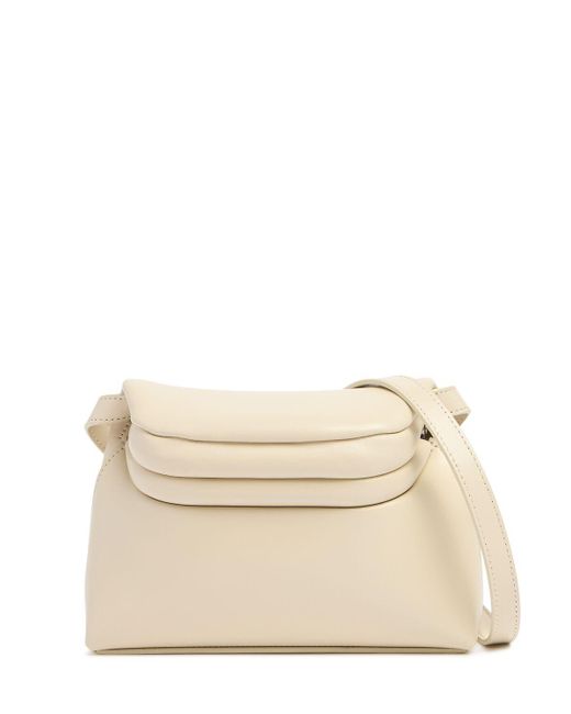 OSOI Mini Folder Leather Shoulder Bag in White | Lyst
