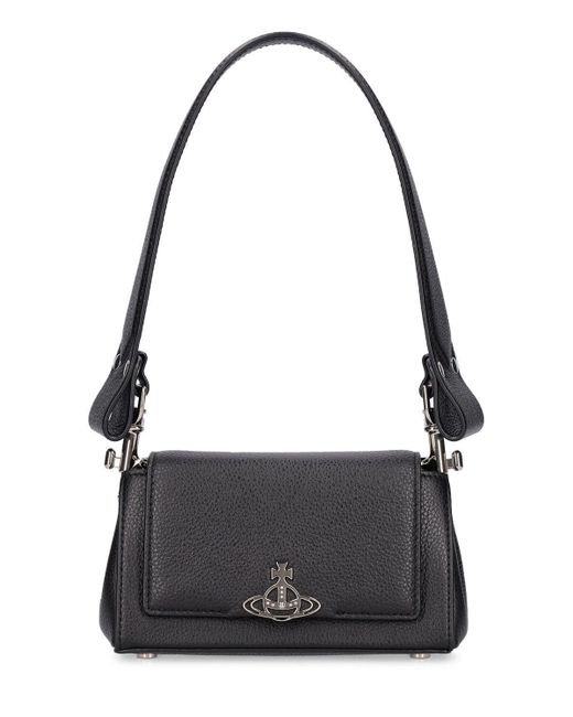 Vivienne Westwood Small Hazel Grained Leather Bag in Black | Lyst