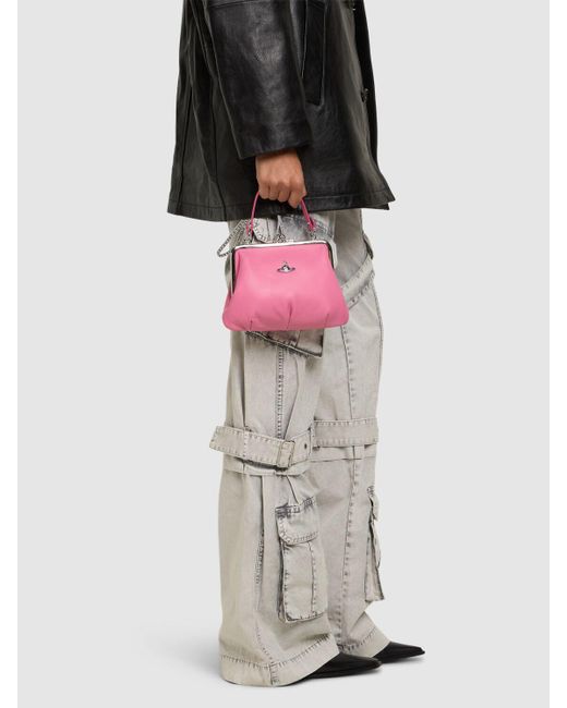 Vivienne Westwood Granny Frame Napa Leather Bag in Pink | Lyst