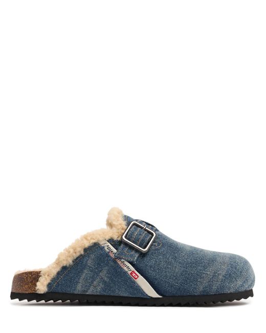 DIESEL Slides D-Woodstock in Blue for Men | Lyst