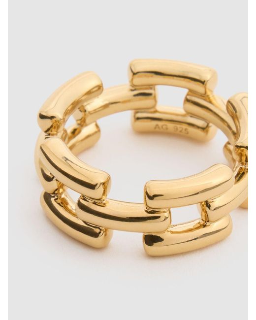 LIE STUDIO The Isabel Thick Ring in Metallic | Lyst