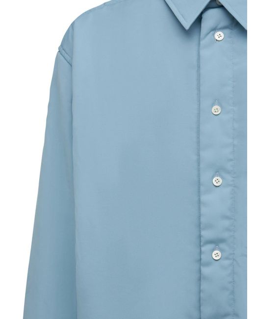 Jacquemus La Chemise Boulanger Padded Shirt Jacket in Blue Jacquemus La Chemise Boulanger Padded Shirt Jacket in Blue
