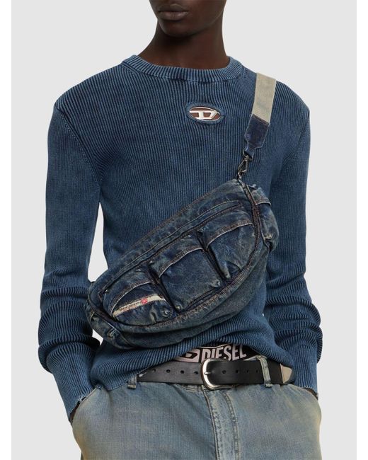 DIESEL Re-edition Travel 3000 Denim Bag in Blue for Men | Lyst