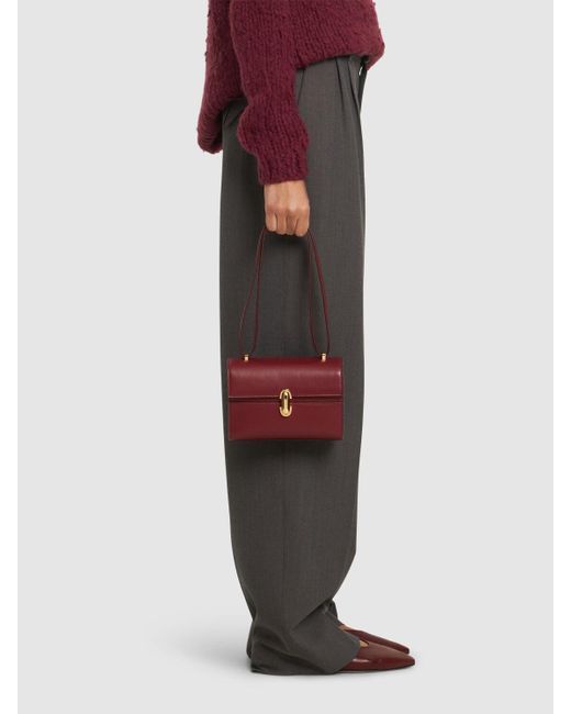 SAVETTE The Symmetry 19 Leather Shoulder Bag in Purple | Lyst