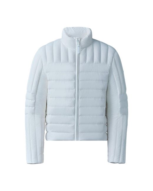 Mackage Travis Perpendicular Channel Quilt Down Jacket in Blue for Men ...