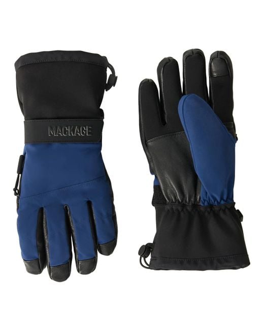 Mackage Swyft 2-Layer Technical Ski Gloves in Blue for Men | Lyst