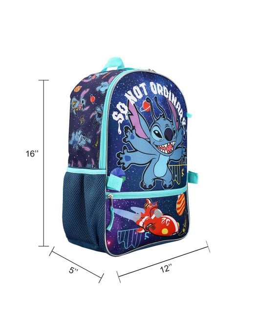 Disney Lilo & Stitch So Not Ordinary 5-piece Backpack Set For School in ...