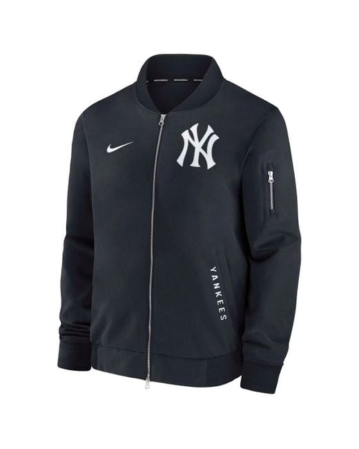 Nike New York Yankees Authentic Collection Dugout Full-zip Bomber ...