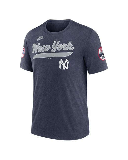 Nike New York Yankees Cooperstown Collection Eras Tri-blend T-shirt in ...