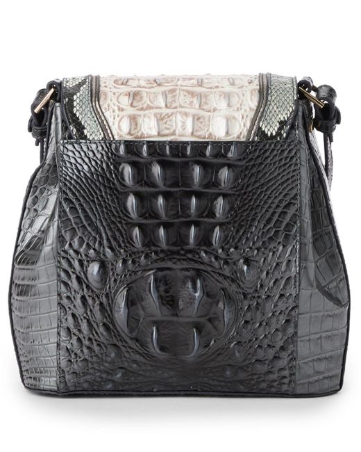 Brahmin Margo Textured Small Crossbody Bag in Gray | Lyst