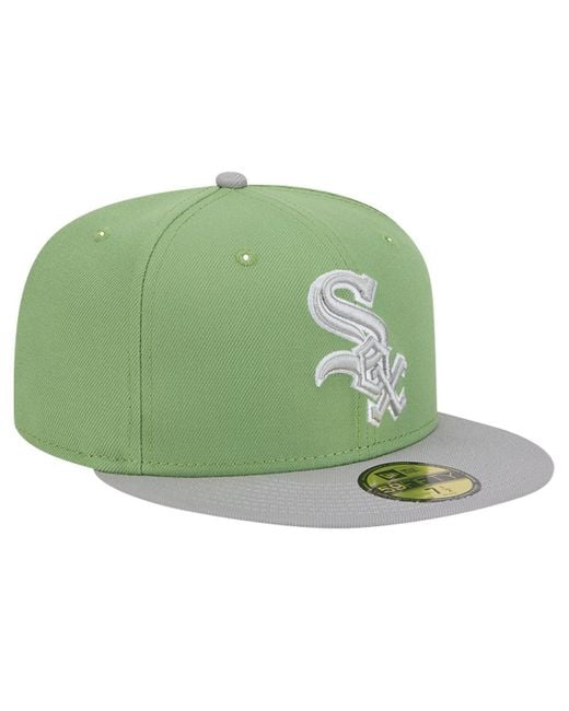KTZ Green/gray Chicago White Sox Two-tone Color Pack 59fifty Fitted Hat ...