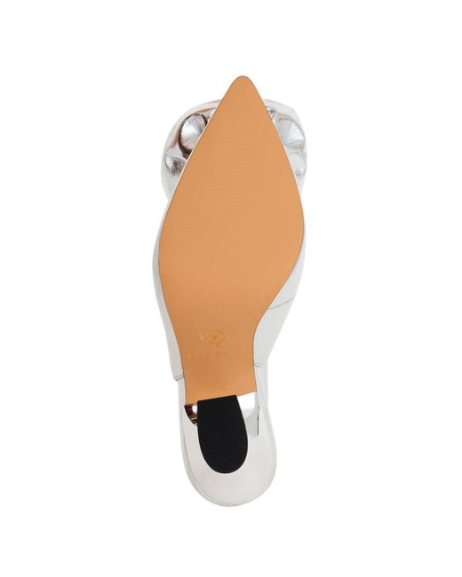 Katy Perry Laterr High Flower Heels in White | Lyst