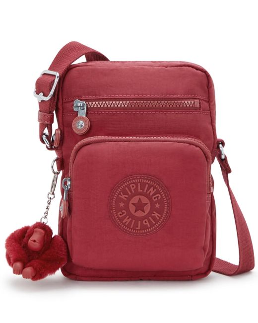 Kipling Gunne Medium Crossbody Bag in Red | Lyst