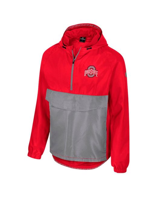 Colosseum Athletics Ohio State Buckeyes Reloaded Anorak Half-zip Jacket ...