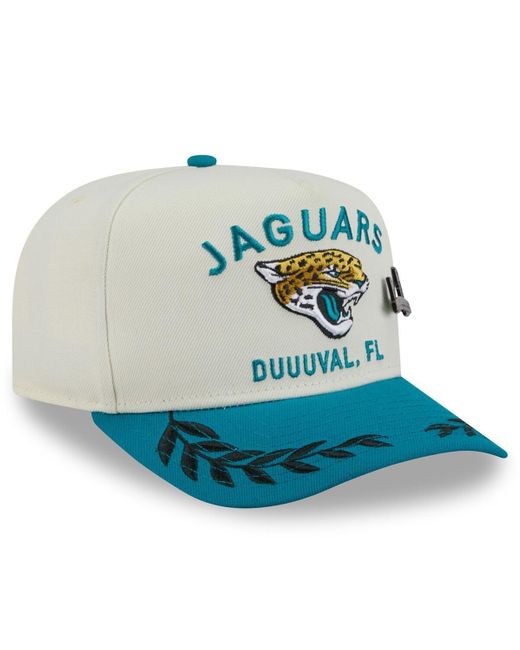 KTZ Cream/teal Jacksonville Jaguars 2025 Nfl Draft A-frame 59fifty ...