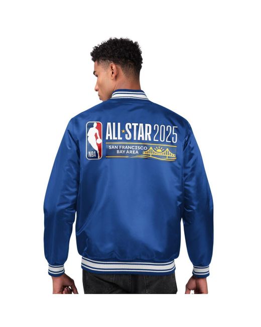 Starter 2025 Nba All-star Game Satin Full-snap Varsity Jacket in Blue ...