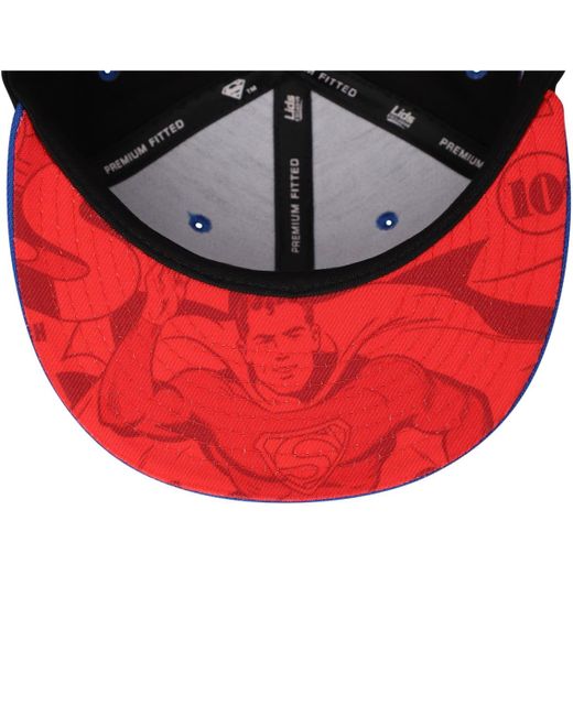 Lids Superman Comic Undervisor Fitted Hat in Blue for Men | Lyst