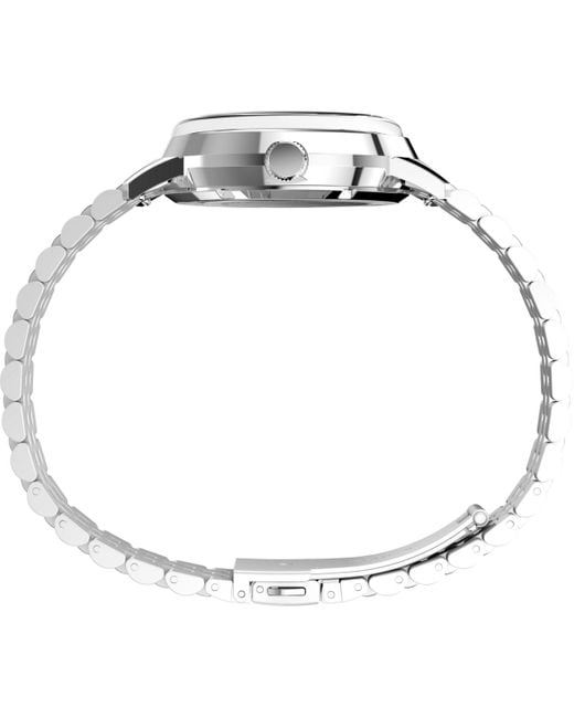 Timex Mechanical Automatic Silver-tone Stainless Steel Watch in Gray ...