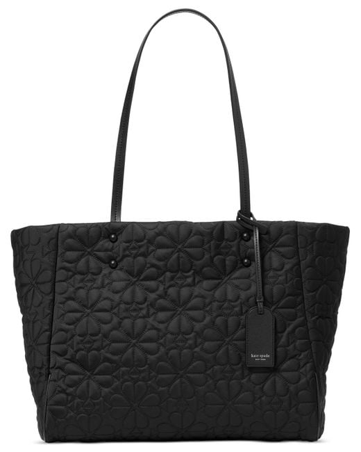 Kate Spade Tilly Quilted Medium Tote Bag in Black | Lyst