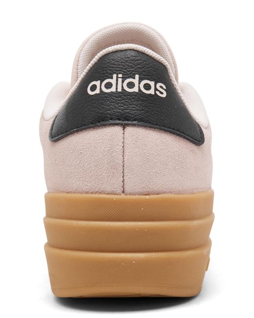 adidas Vl Court Bold Platform Casual Sneakers From Finish Line in Pink ...