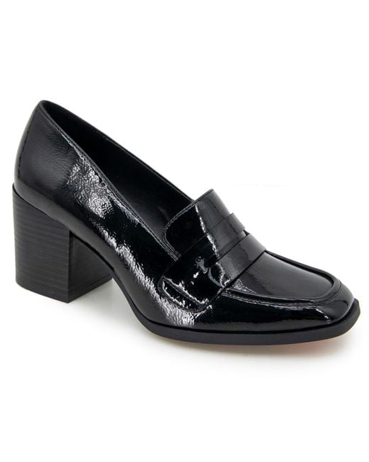 Kenneth Cole Reaction Elsa Block Heel Pumps in Black | Lyst