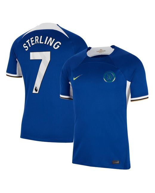 Nike Raheem Sterling Chelsea 2023/24 Home Stadium Replica Jersey in ... Nike Raheem Sterling Chelsea 2023/24 Home Stadium Replica Jersey in ...