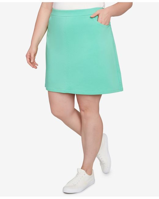 hearts of palm Plus Size It Had To Be Blue Solid Tech Stretch Pull On ...